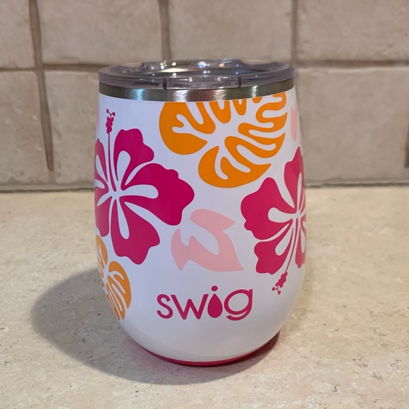 Swig Life | Dining | Swig Life Island Bloom Stainless Steel Stemless ...